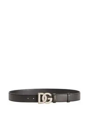Dolce & Gabbana Logo-buckle Belt - Black