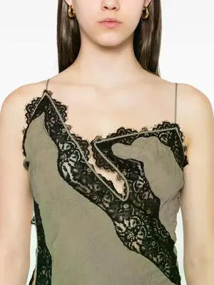 Christopher Esber Lace-detailing Midi Dress - Green