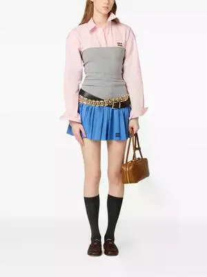 Miu Miu Panelled Mini Skirt