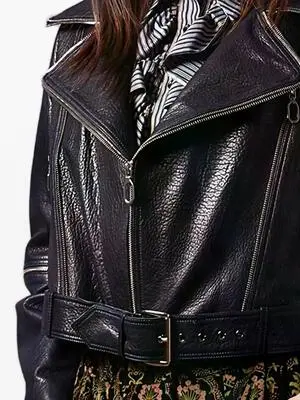POCHE PARIS Cropped Biker Jacket