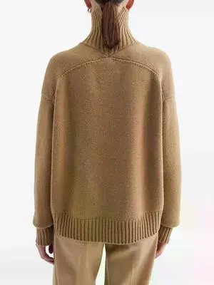 JIL SANDER High-neck Sweater - Brown