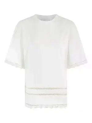 ISABELLE BLANCHE Lace-detailing T-shirt
