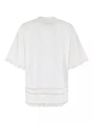 ISABELLE BLANCHE Lace-detailing T-shirt
