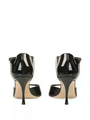 SERGIO ROSSI 75mm Leather Sandals - Black