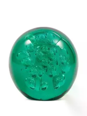 POLSPOTTEN Medium Bubble Glass Ball Ornament - Green