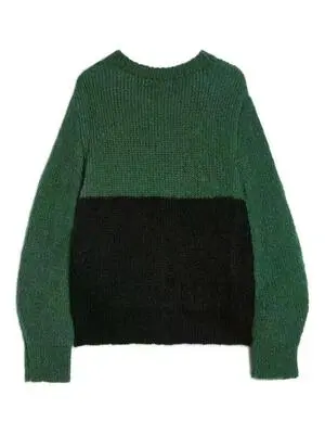 JIL SANDER Colourblock Sweater - Green