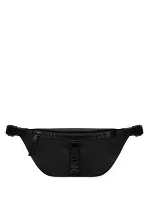 Moschino Logo Lettering Belt Bag - Black