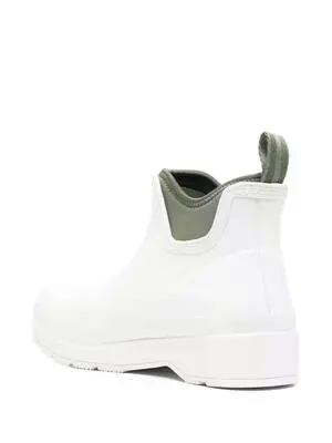 Hunter 35mm Logo-patch Rain Boots - White