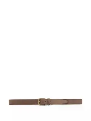 Officine Creative Suede Slim Belt - Neutrals