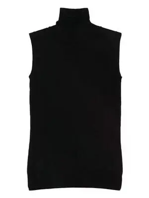 Sportmax Virgin Wool Tank Top - Black