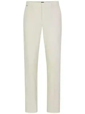 BOSS Slim-cut Trousers - Neutrals