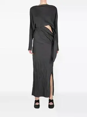 CORTANA Asymmetric Maxi Dress