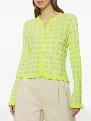 Maison Kitsuné Checkered Cardigan