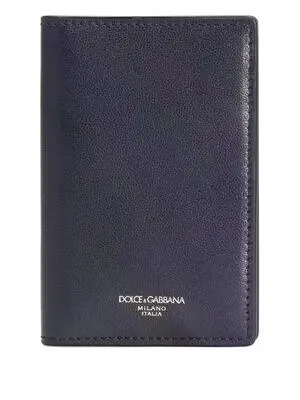 Dolce & Gabbana Logo-stamp Card Holder - Blue