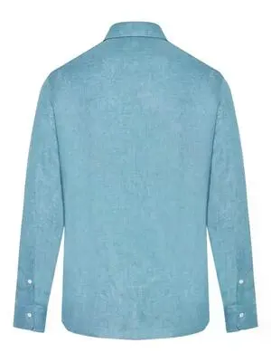 BARBA NAPOLI Linen Shirt - Blue