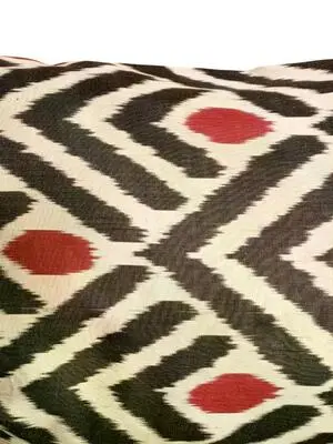LES-OTTOMANS Ikat-print Silk Cushion
