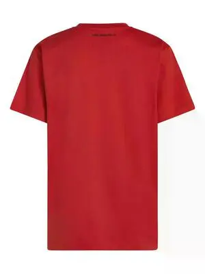 Karl Lagerfeld Ikon Rhinestone T-shirt - Red