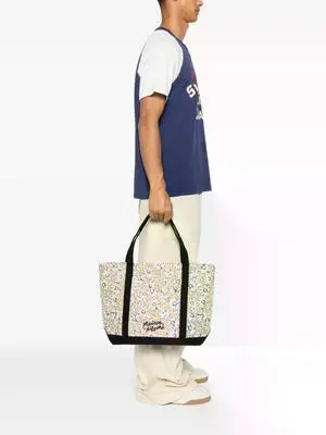 Maison Kitsuné Floral-print Tote Bag - Neutrals