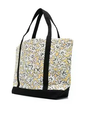 Maison Kitsuné Floral-print Tote Bag - Neutrals