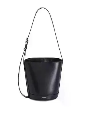JIL SANDER Cannolo Bucket Bag - Black