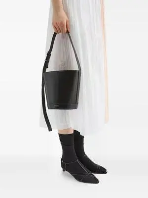 JIL SANDER Cannolo Bucket Bag - Black