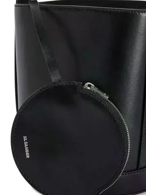 JIL SANDER Cannolo Bucket Bag - Black