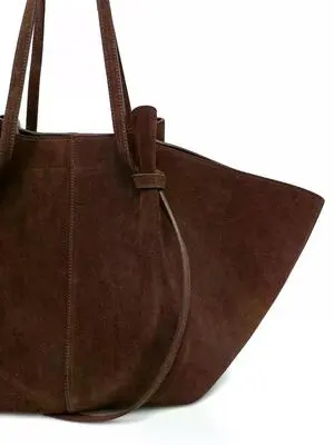 Yuzefi Suede Tote Bag - Brown