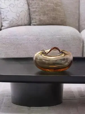 GARDECO Ocean Vidrio Sculptured Glass Vase