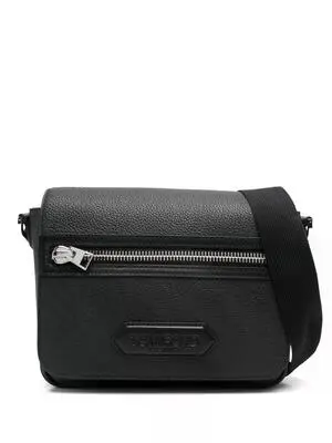 TOM FORD Leather Shoulder Bag - Black