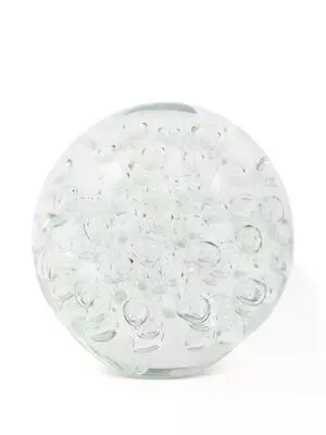 POLSPOTTEN Large Bubble Glass Ball Ornament - White