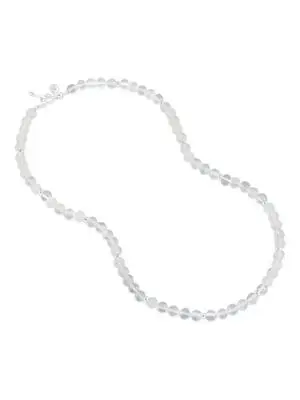DOWER & HALL Beaded Crystal Necklace - Silver