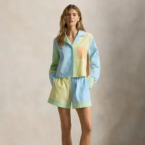Ralph Lauren Striped Seersucker Shirt & Boxer Pj Set - Multicolor