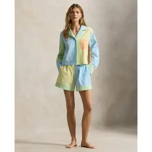 Ralph Lauren Striped Seersucker Shirt & Boxer Pj Set