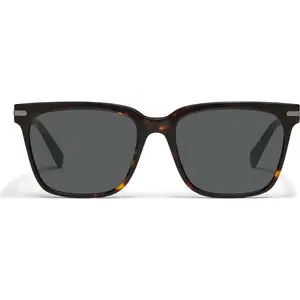 Quay Recap 56mm Small Square Sunglasses - Dark Tort/smoke