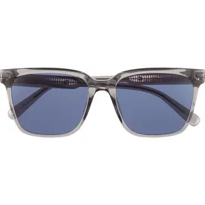 Quay Recap 56mm Small Square Sunglasses - Grey/ Navy