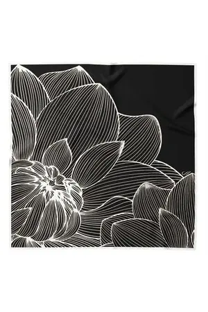 ELIZABETTA Fior Di Lotosilk Bandana - Black