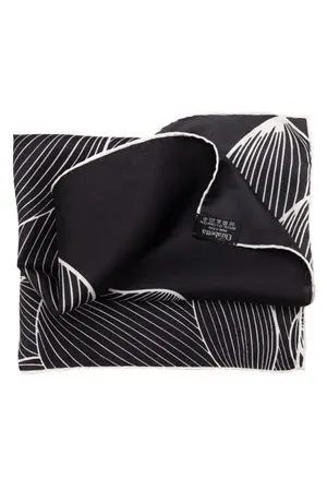 ELIZABETTA Fior Di Lotosilk Bandana - Black