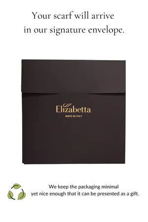 ELIZABETTA Lorettaskinny Silk Scarf - Black