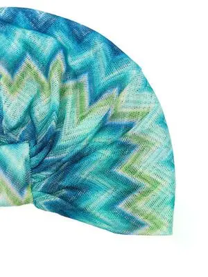 Missoni Patterned Headband - Blue