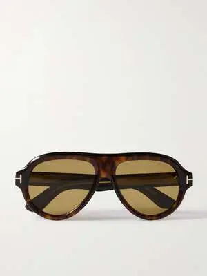 TOM FORD Icon Aviator-style Sunglasses - Dark Brown