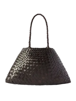 Dragon Diffusion Santa Croce Big Woven Leather Tote - Brown