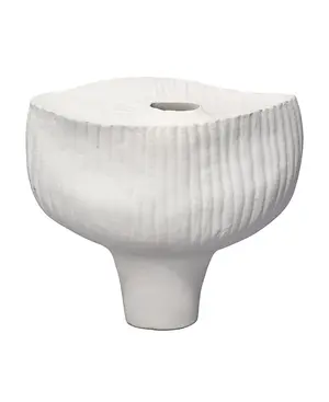 JAMIE YOUNG CO. Plunge Ceramic Decorative Vessel - White