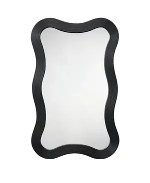JAMIE YOUNG CO. Deli Wavy Bamboo Wall Mirror - Black