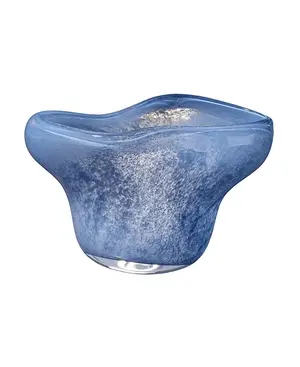 JAMIE YOUNG CO. Splash Blown Glass Bowl - Blue