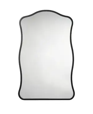 JAMIE YOUNG CO. Aurora Wavy Iron Wall Mirror - Black