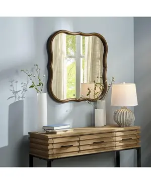 JAMIE YOUNG CO. Daisy Wood Wall Mirror