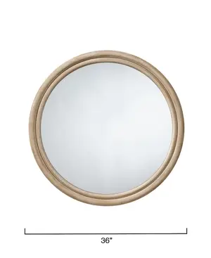 JAMIE YOUNG CO. Riley Wood Round Wall Mirror