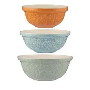 MASON CASH Home To Roost Mixing Bowl, Set Of 3 - Multi