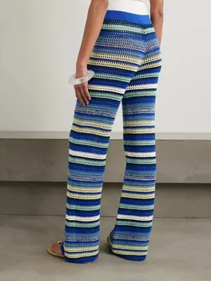 Escvdo Nevado Crocheted Flared Pants