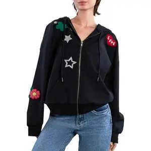 Billy T Embroidered Sweatshirts Hoodies For Women